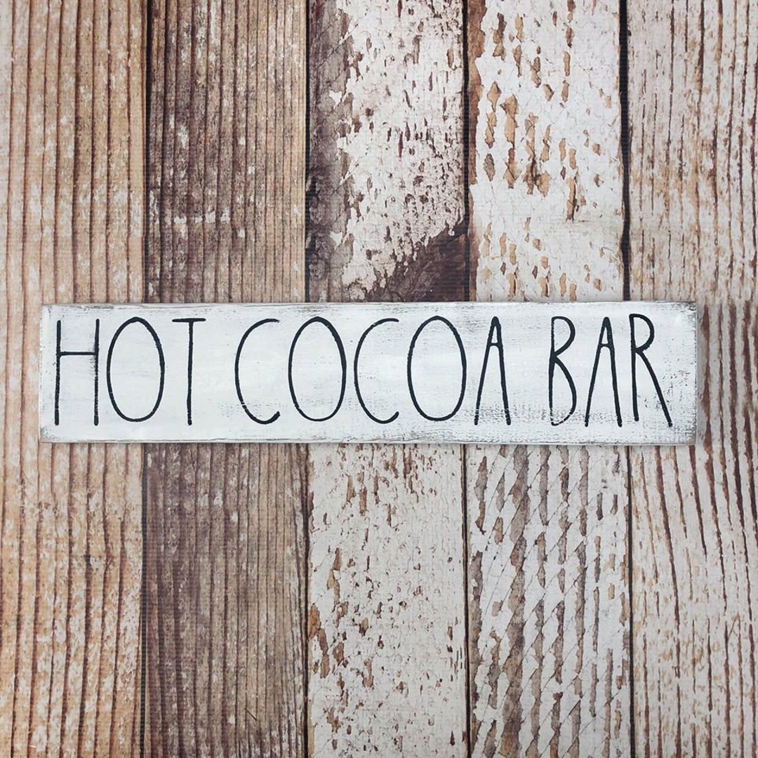 Hot Cocoa Bar Wooden Sign - Etsy