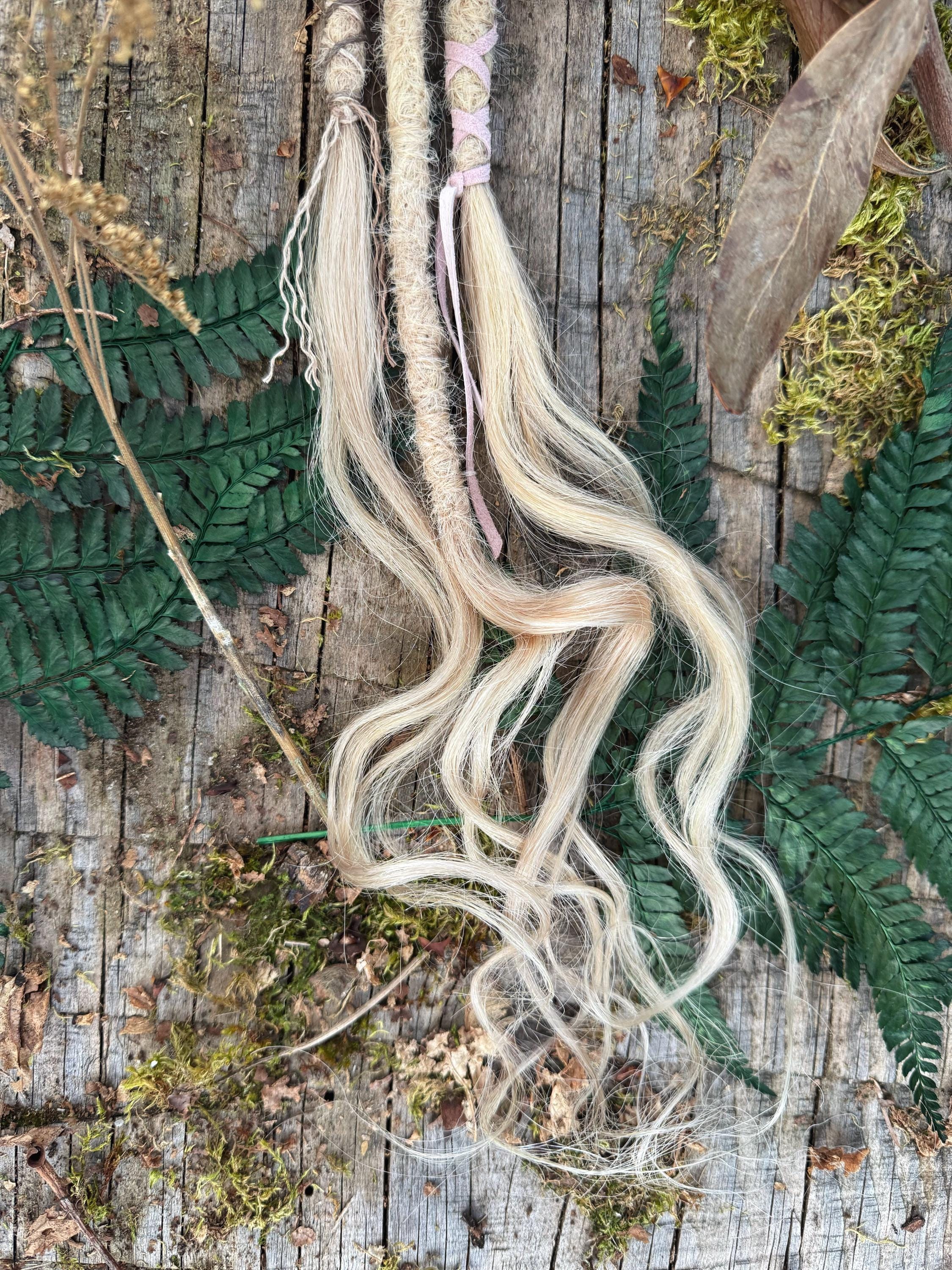 Set of 3 Loop Human Hair Dreadlock Extensions + Decorations - Etsy