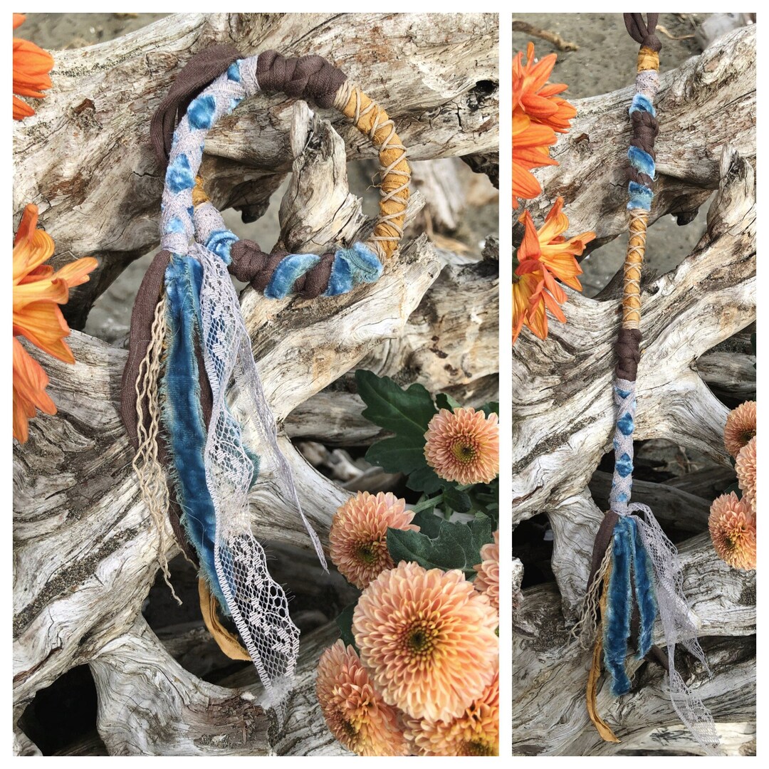 Enchanted Sea Hairwrap, Dreadwrap, Fabric Loc Extension, Dreadlock ...