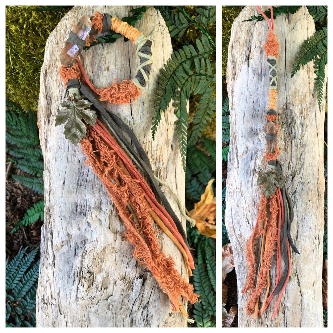 Autumn Moon Hairwrap, Dreadwrap, Fabric Loc Extension, Dreadlock ...
