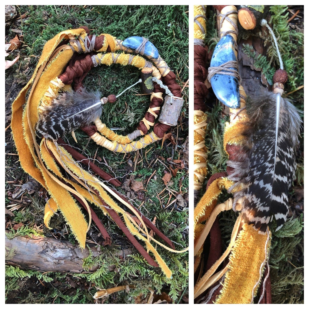 Enchanted Earth Set of 2 Hairwraps, Dreadwraps, Fabric Loc Extensions ...