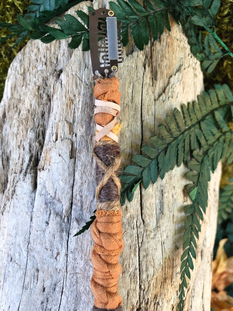 Autumn Moon CLIP-IN Hairwrap, Dreadwrap, Fabric Loc Extension, Dreadlock Accessory - Etsy