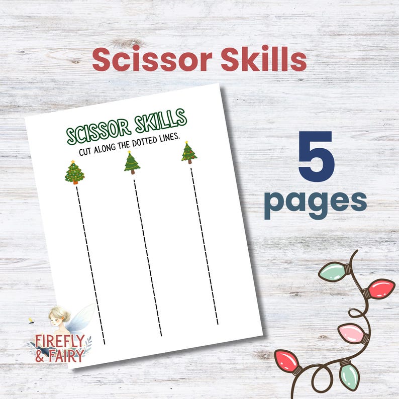 Christmas Preschool Scissor Skills & Activity Pack | Fine Motor ...