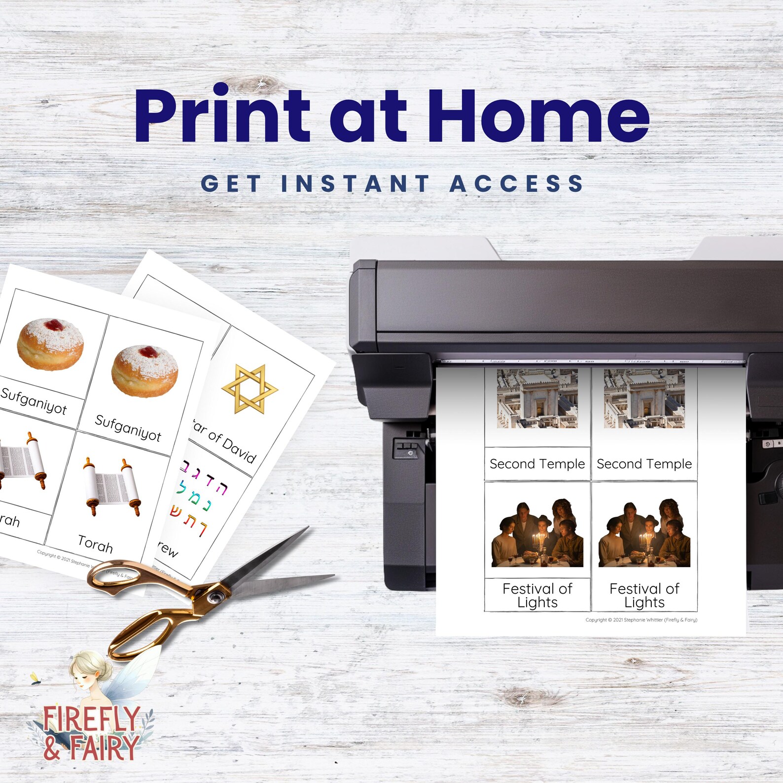 Hanukkah Festival of Lights Montessori Nomenclature 3-part Cards ...