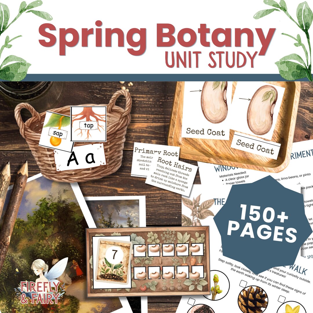 Spring Plant Unit Study | Montessori Plant Life Cycle | Charlotte Mason ...