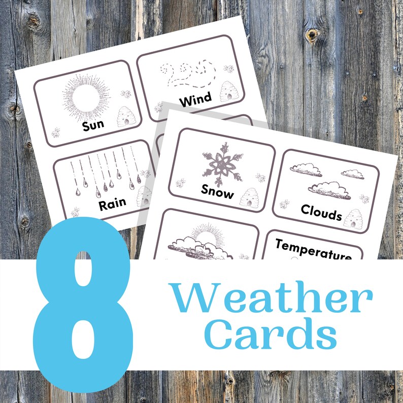 Homeschool Circle Time Calendar Bundle: Weather Chart & Flash Cards ...