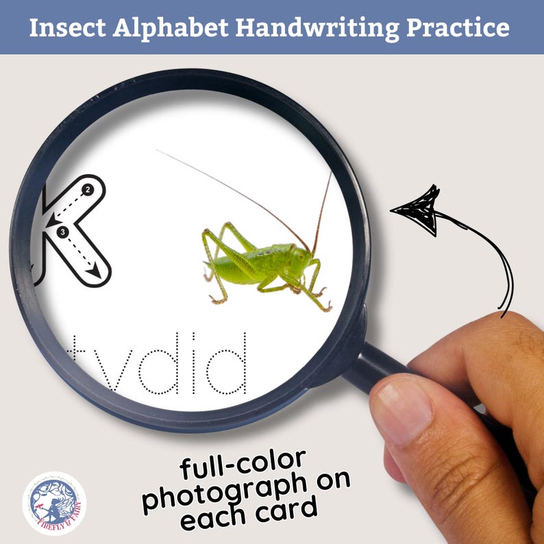 Insect Alphabet Handwriting Worksheet Color Photos Letter Formation ...