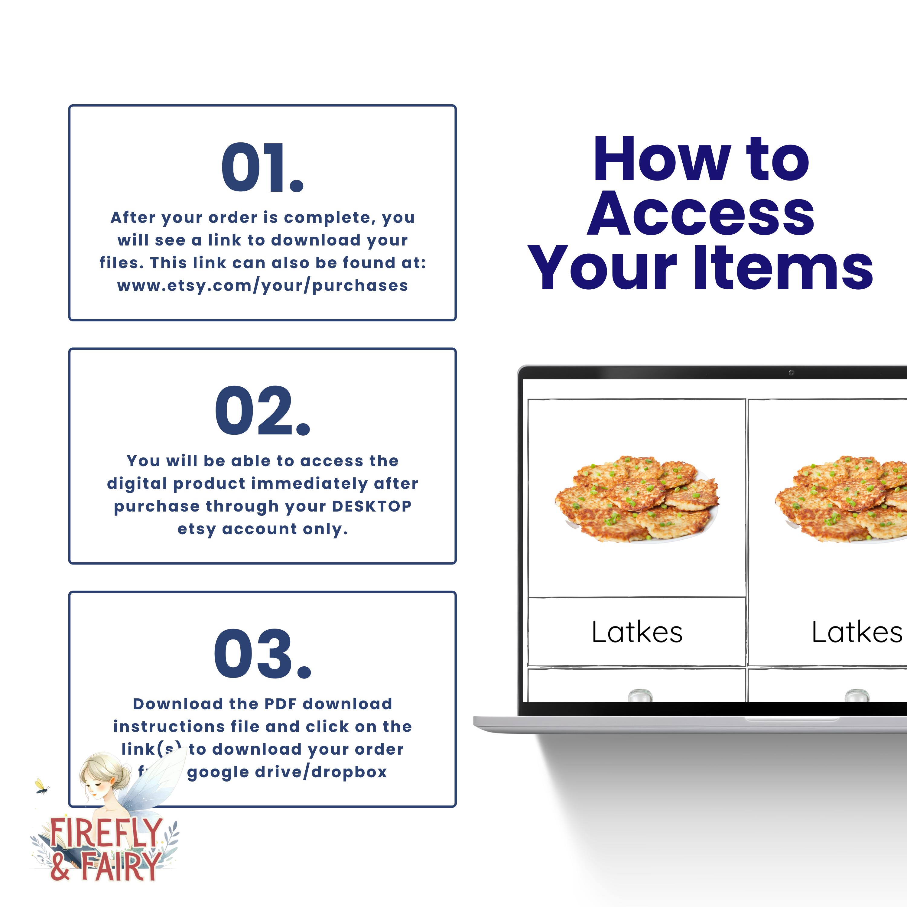 Hanukkah Festival of Lights Montessori Nomenclature 3-part Cards ...