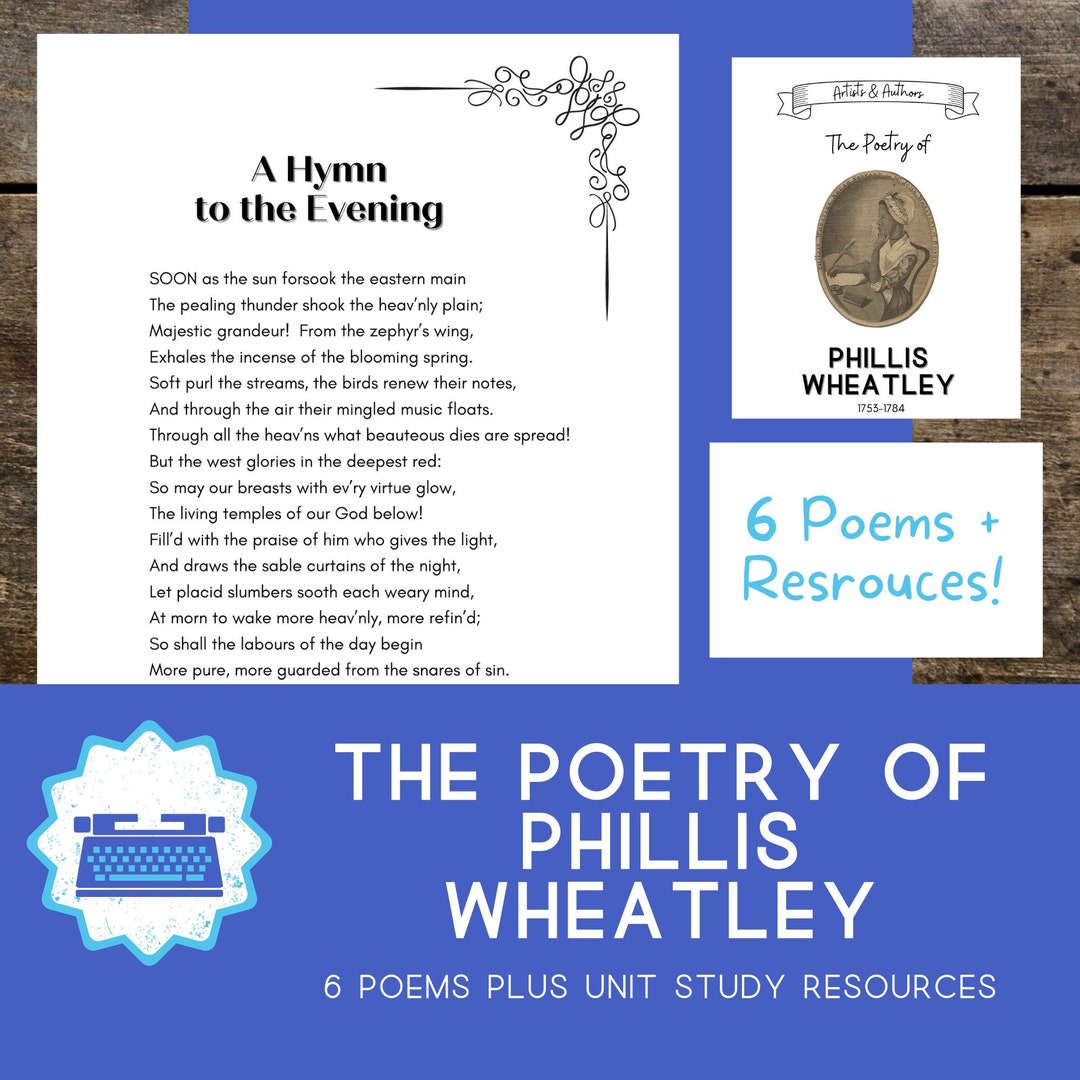 Phillis Wheatley Poetry Study for Black History Month / Poem Poster ...