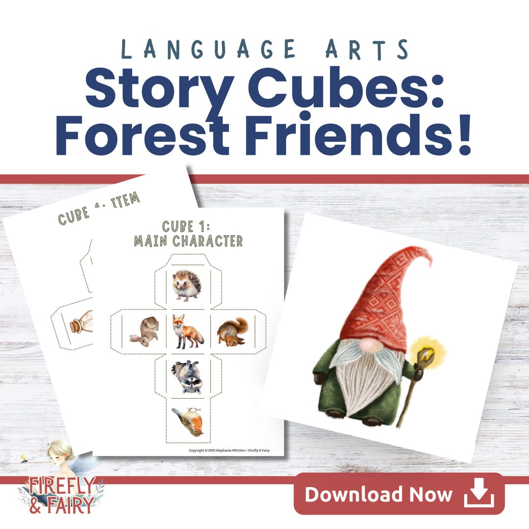 Forest Friends Story Cubes | Creative Writing Activity, Printable ...