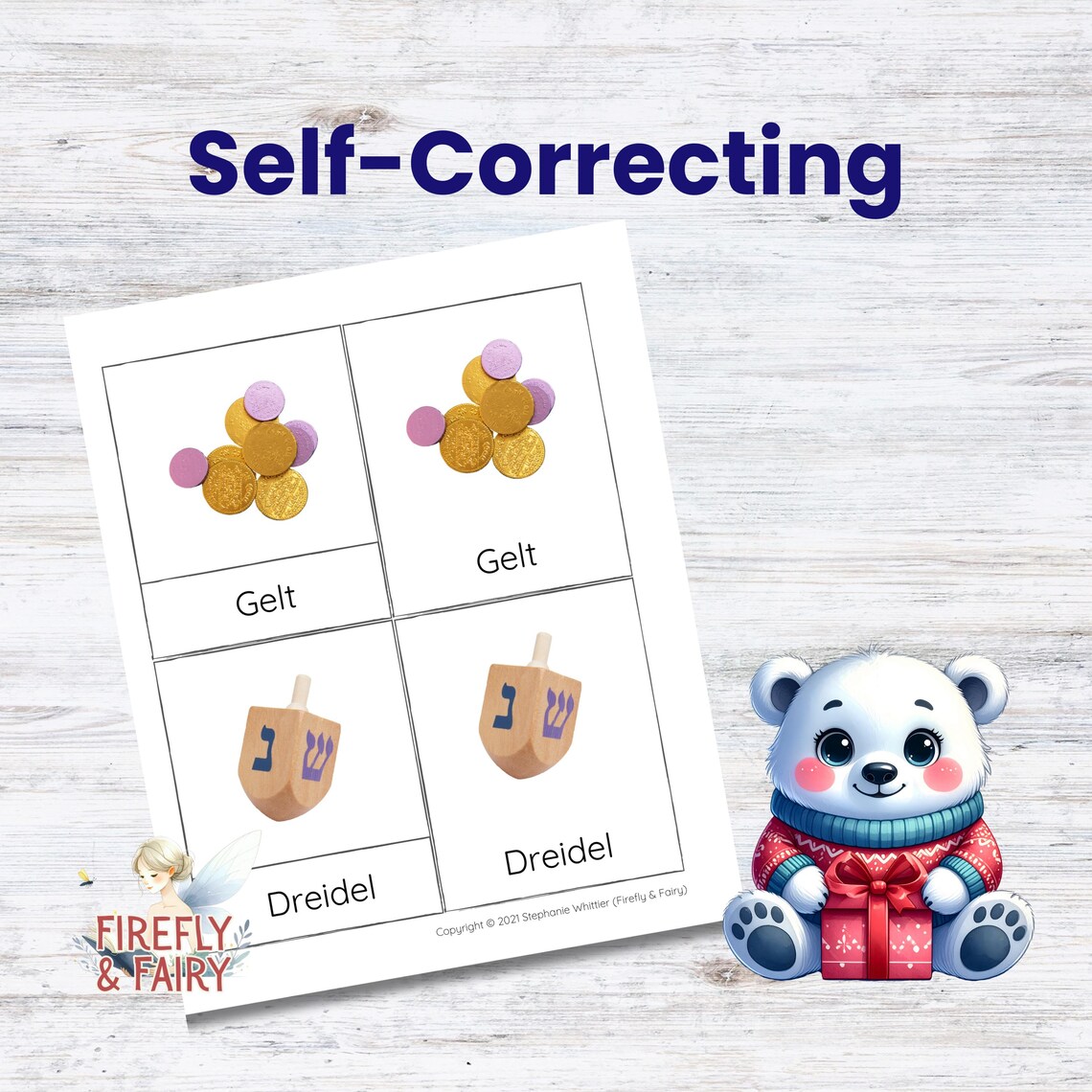 Hanukkah Festival of Lights Montessori Nomenclature 3-part Cards ...