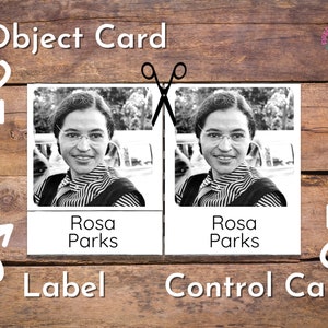 Civil Rights Movement Leaders Montessori Culture 3 Part Cards Black ...