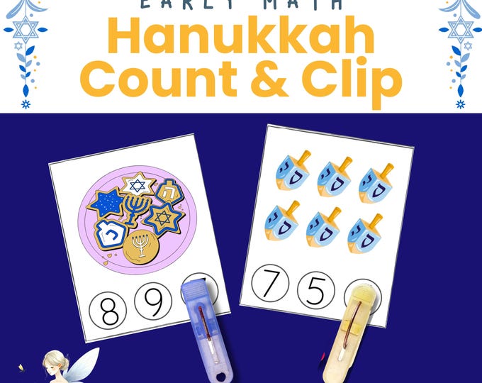 Hanukkah Festival of Lights Montessori Nomenclature 3-part Cards ...