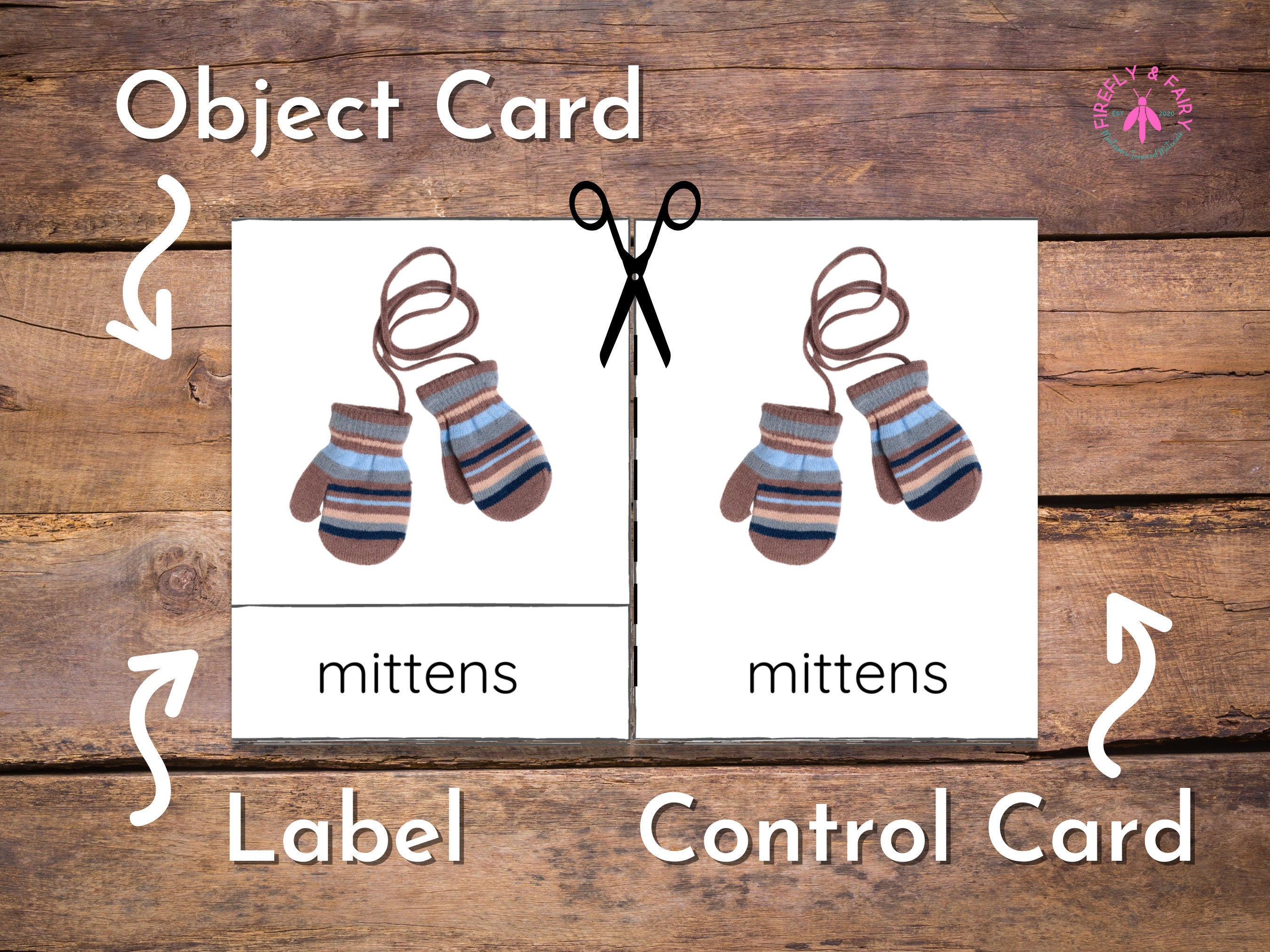 Winter Words Montessori 3-part Cards for Vocabulary Spelling - Etsy