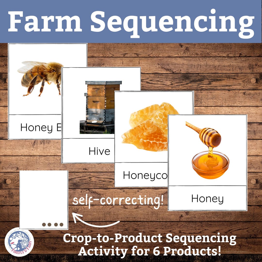 Farm Unit Study Montessori Sequencing Activity / Science Lesson ...