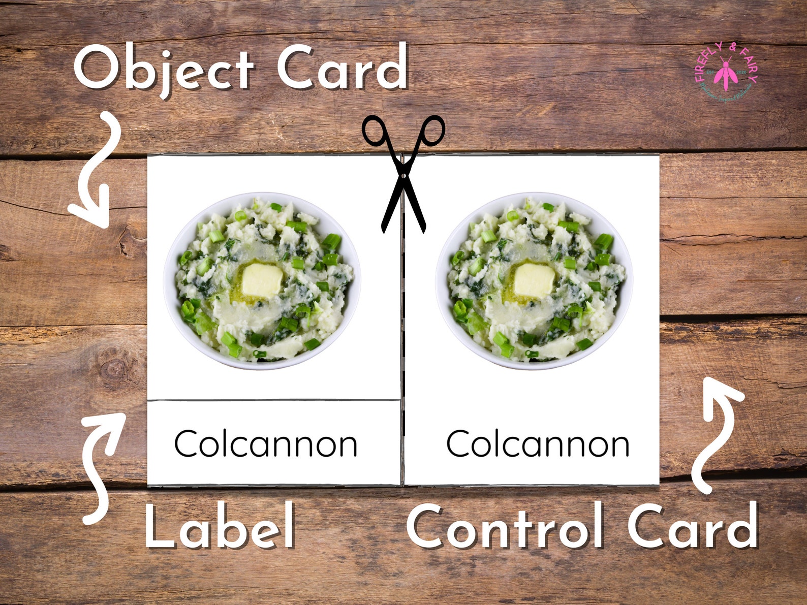 Foods of Ireland Montessori 3-part Cards Vocabulary Flashcard Activity ...