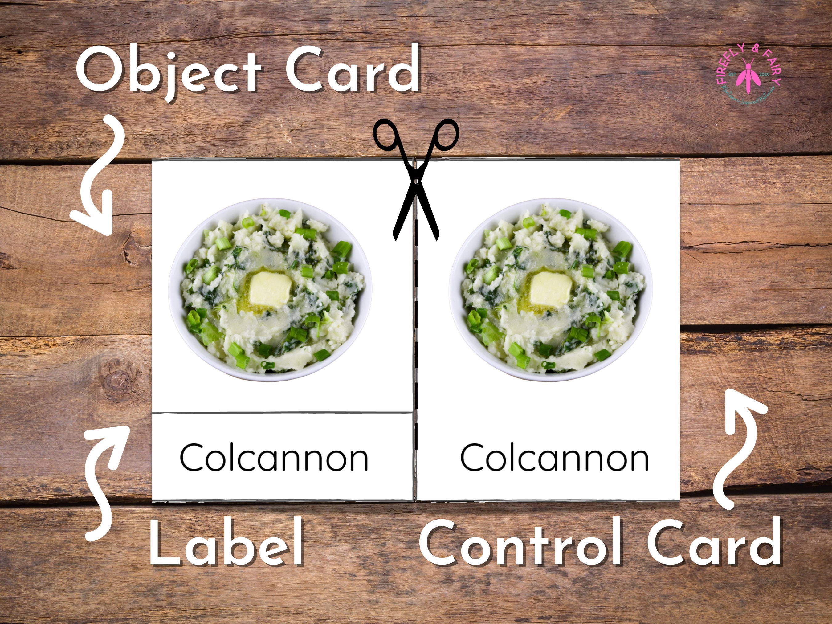 Foods of Ireland Montessori 3-part Cards Vocabulary Flashcard Activity ...