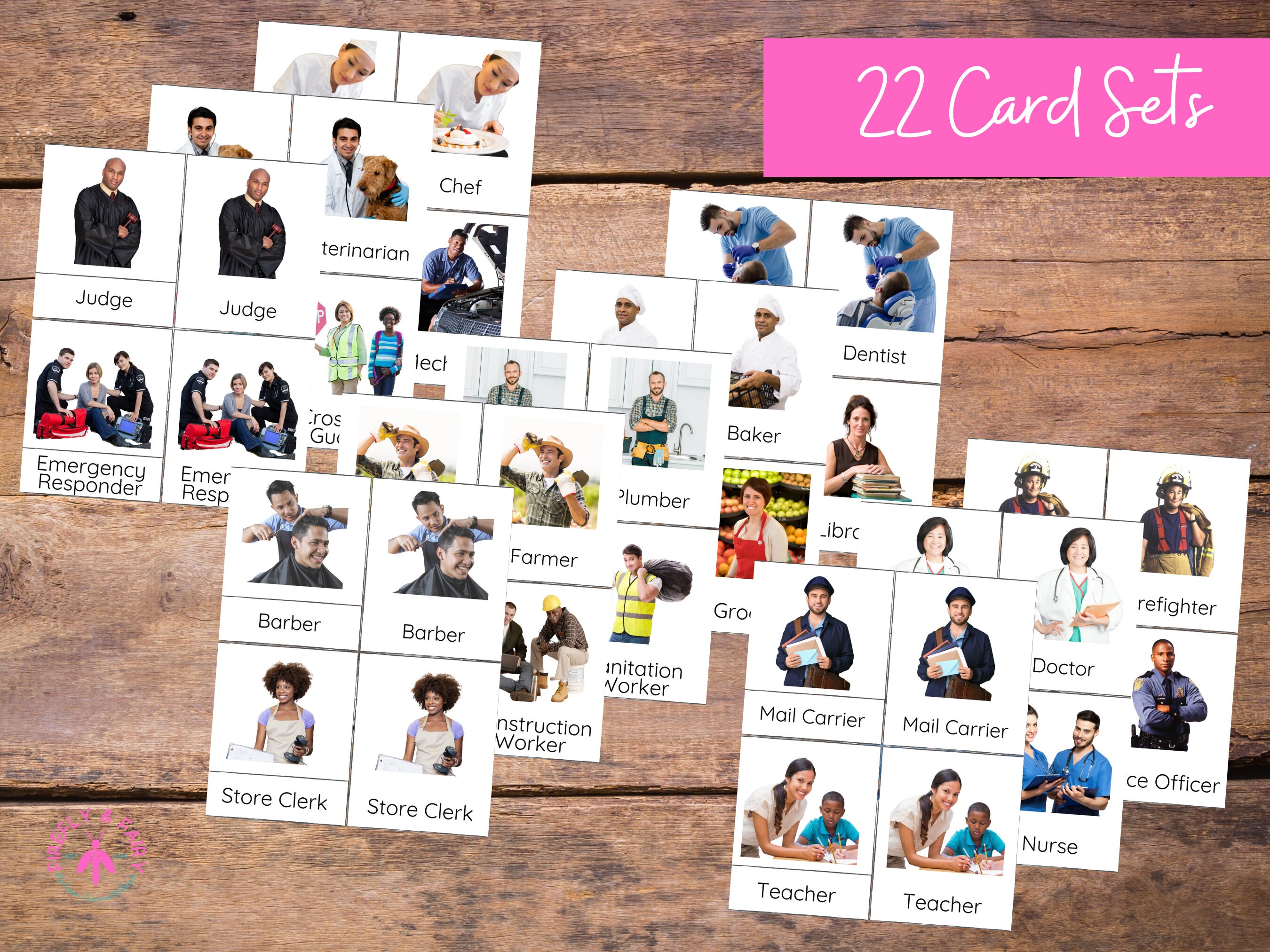 Community Helpers Montessori Culture 3 Part Cards Kindergarten ...