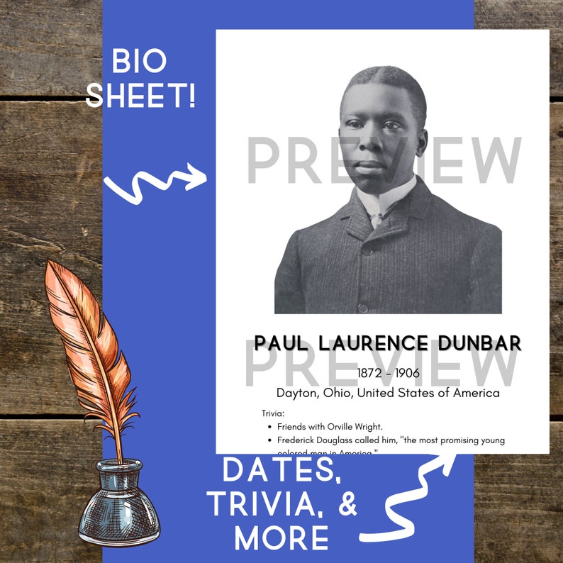 The Poetry of Paul Laurence Dunbar / Poems & Resources / Black History ...
