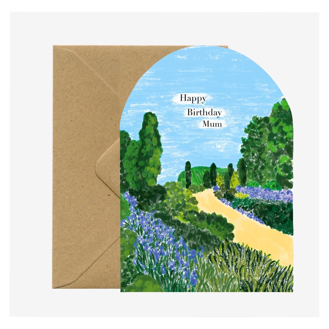 Happy Birthday Mum Birthday Card Mum Birthday Scenery Birthday Card - Etsy