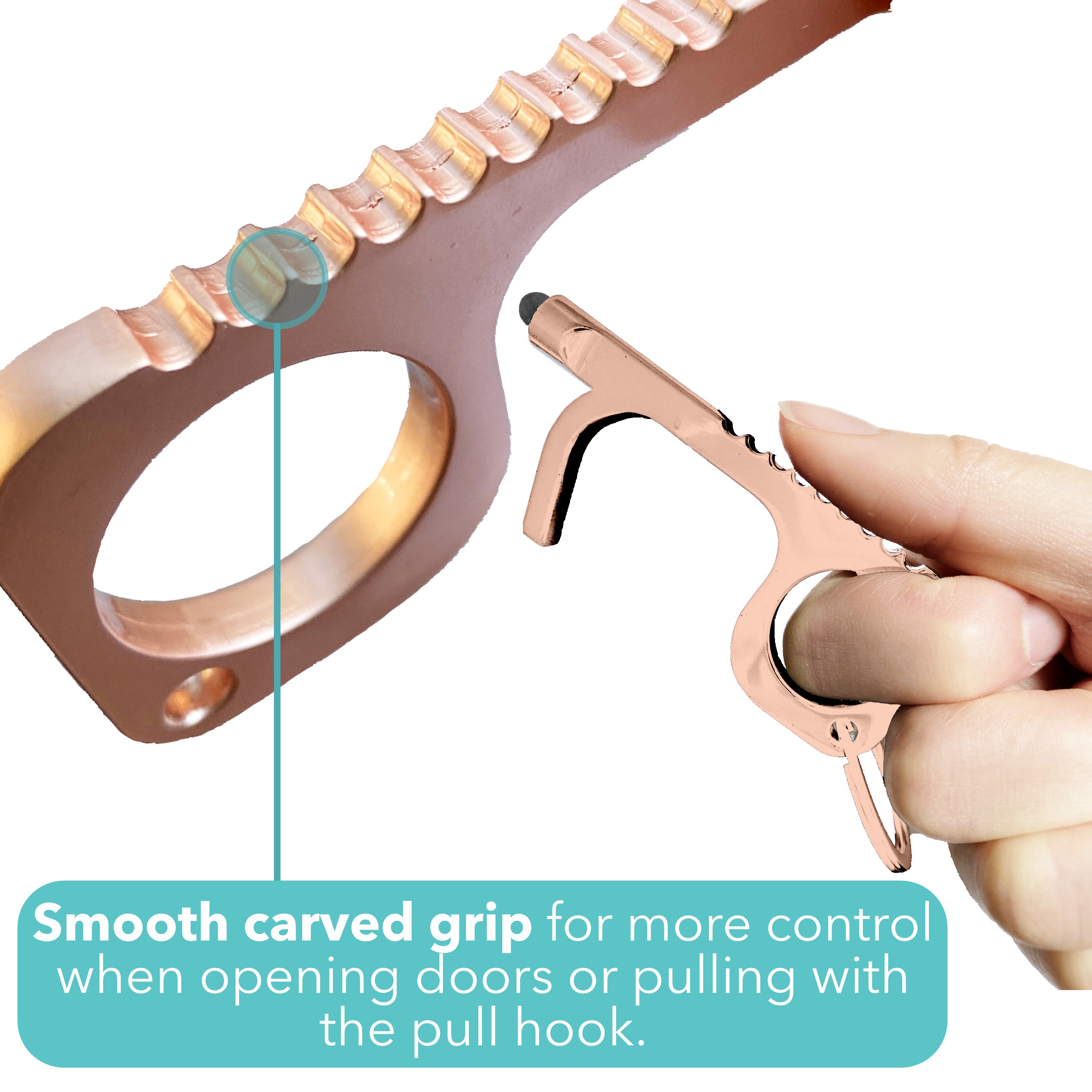 2 Pack Contactless No Touch Door Opener With Key Ring and | Etsy