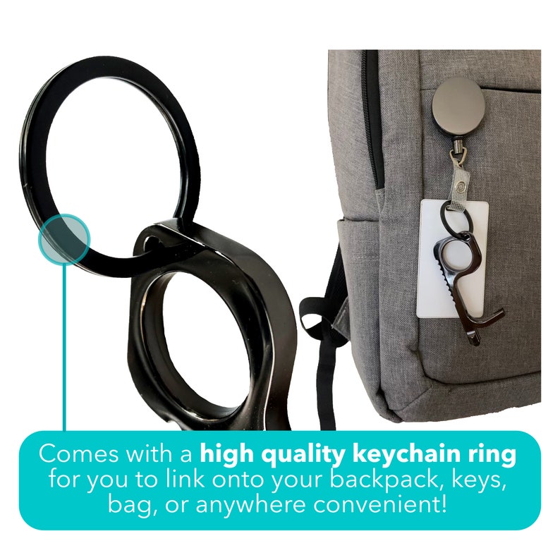 2 Pack Contactless No Touch Door Opener With Key Ring and | Etsy