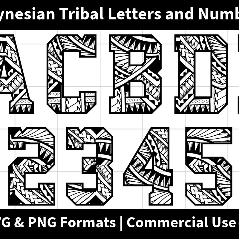 Tattoo Numbers Stencil Font - Etsy