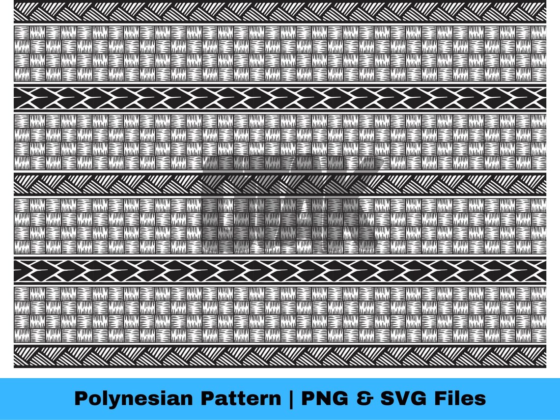 Polynesian Tribal Patterns SVG and PNG Graphic | Mix Pacific Tribal ...