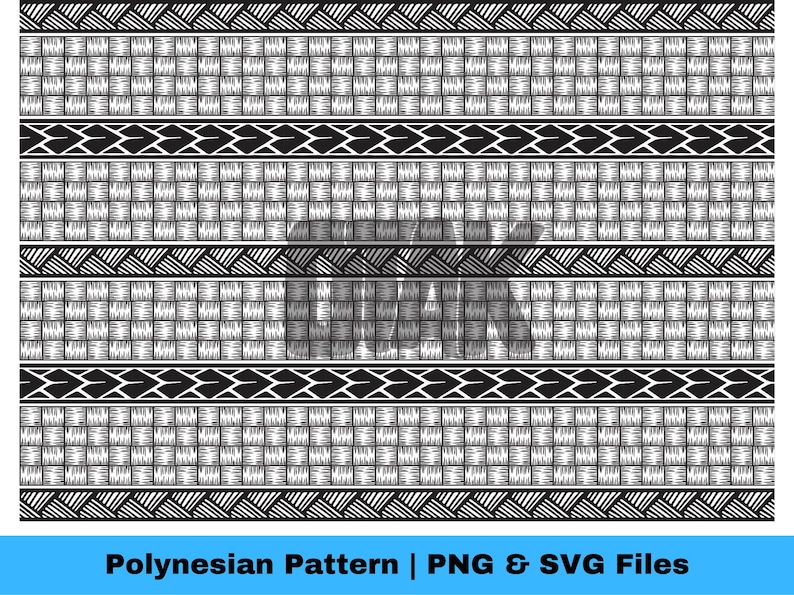 Polynesian Tribal Patterns SVG and PNG Graphic | Mix Pacific Tribal ...