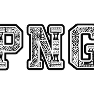 Tribal Letters A to Z | Polynesian Tribal Fonts | Alphabets SVG and PNG ...