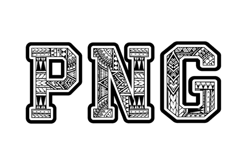 Tribal Letters A to Z Polynesian Tribal Fonts Alphabets - Etsy