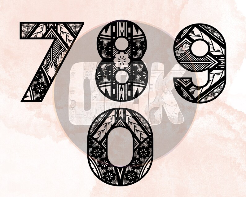 Polynesian Letters and Numbers Bundle | Tribal Letters A to Z ...