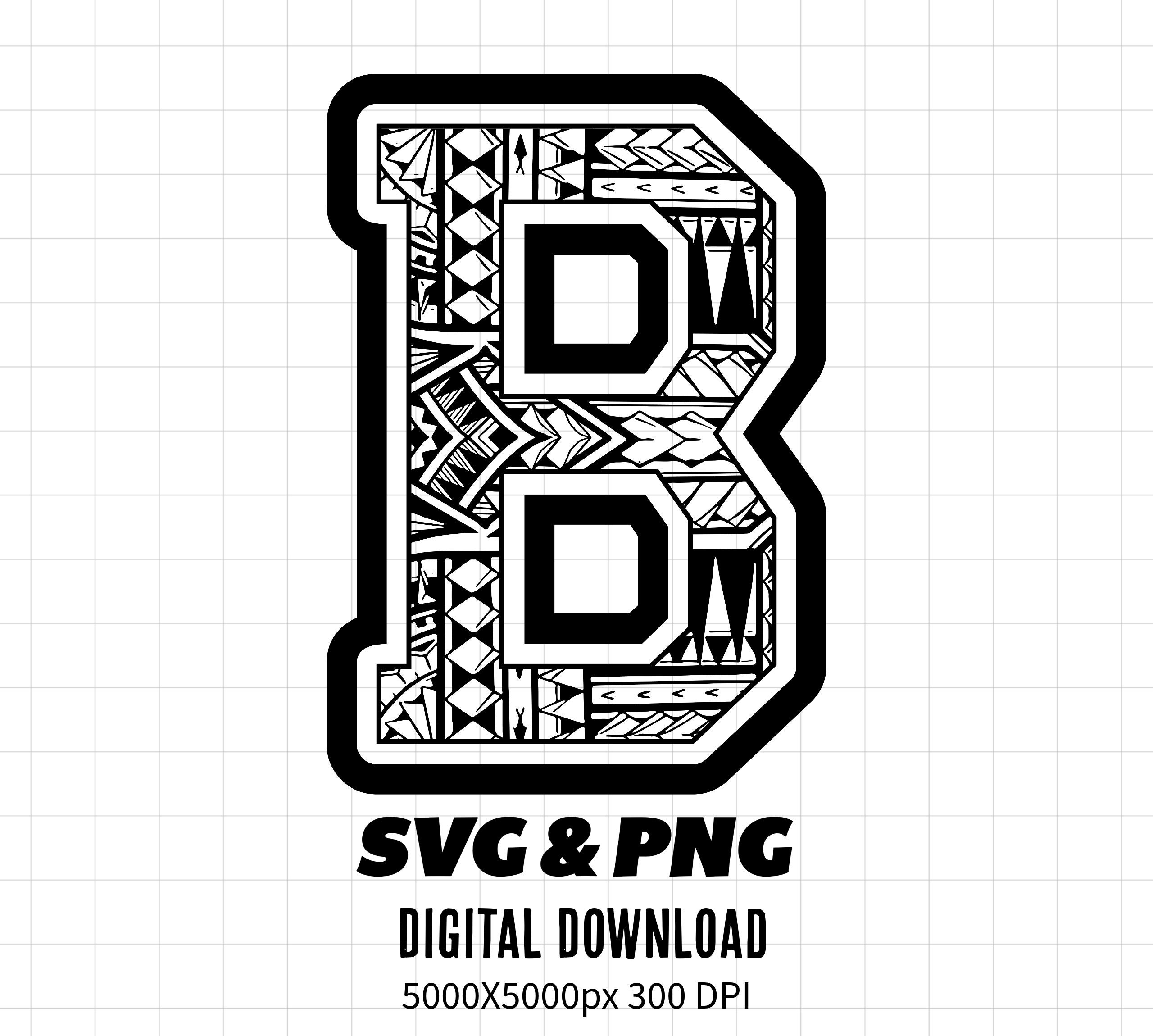 Polynesian Tribal Letter "b" | Polynesian Tribal Alphabet | Polynesian ...