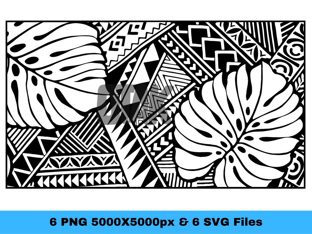Polynesian Tribal Graphic Bundle Polynesian Tropical Elements ...