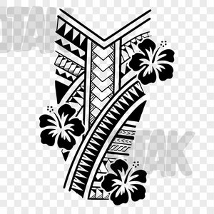 Polynesian Tribal Graphic Bundle | Polynesian Tropical Elements ...