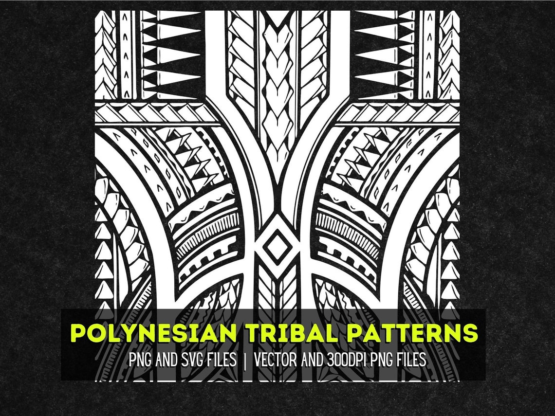 Polynesian Pattern SVG and PNG Graphic for Hawaiian Samoan - Etsy Australia