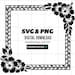 Polynesian Tribal Frame SVG & PNG Bundle | Hibiscus Flower Frames ...