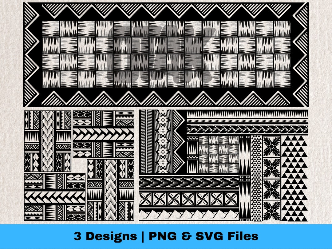 Polynesian Pattern Bundle | Polynesian Tribal Bundle SVG and PNG ...