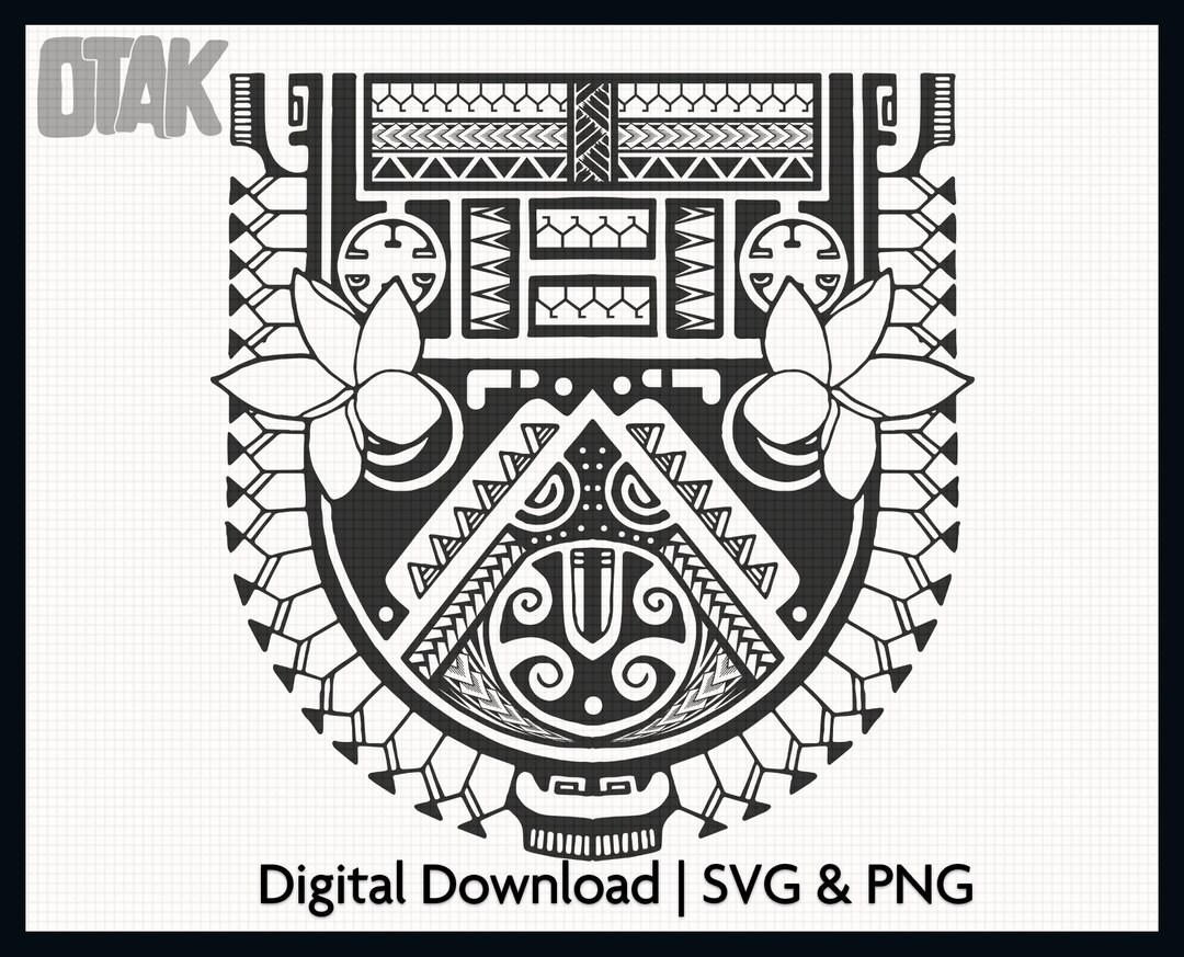 Polynesian Pattern Tribal SVG and PNG Graphic Maori Pattern - Etsy