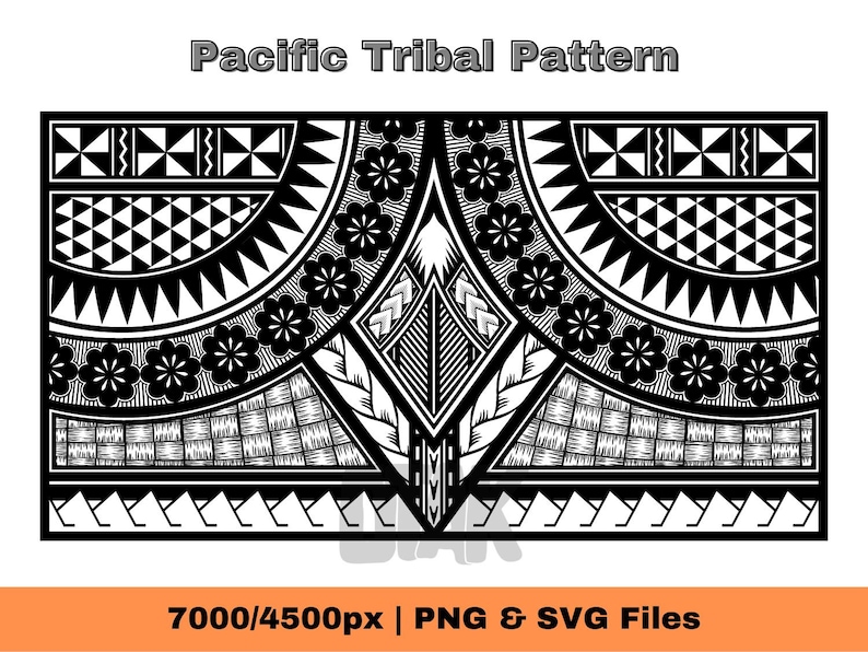 Polynesian Tribal SVG and PNG Graphic | Mix Pacific Tribal Pattern ...