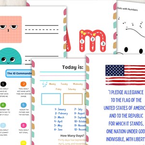 Morning Menu, Homeschool Morning Menu, Kindergarten and Preschool ...