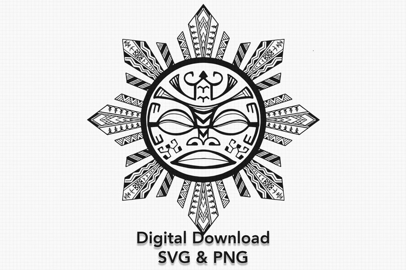 Polynesian Tribal Graphics SVG and PNG - Etsy