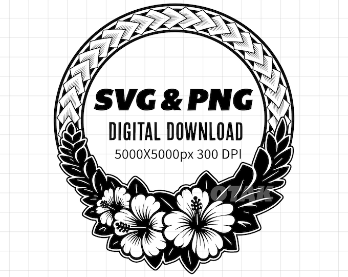 Polynesian Samoan Tribal SVG and PNG Graphic - Etsy Canada