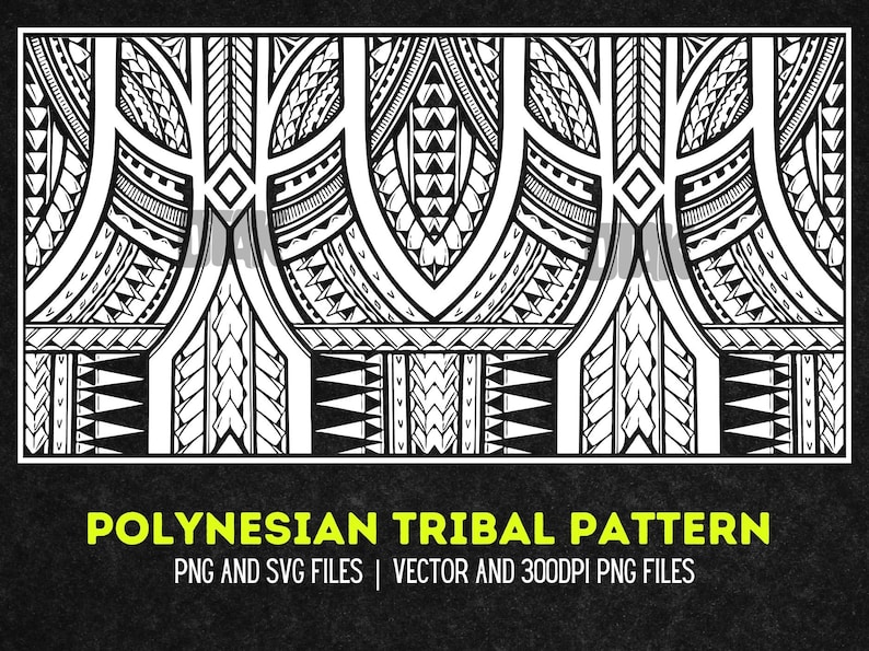 Polynesian Pattern SVG and PNG Graphic | for Samoan, Maori, Tongan or ...