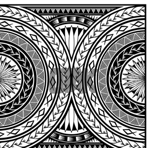 Polynesian Tribal Graphic Bundle | Polynesian Tropical Elements ...
