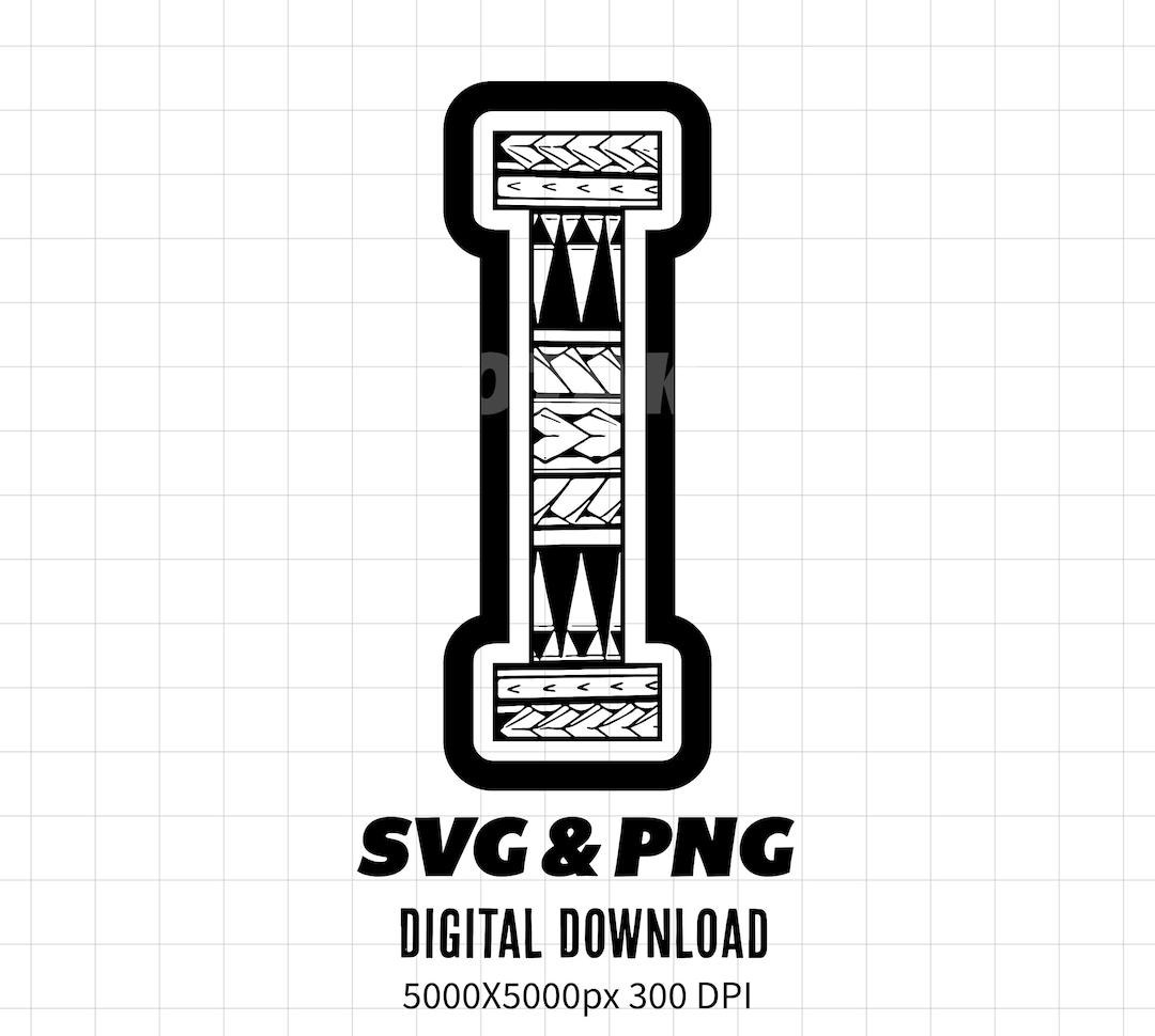 Polynesian Tribal Letter "i" | Polynesian Tribal Alphabet | Polynesian ...