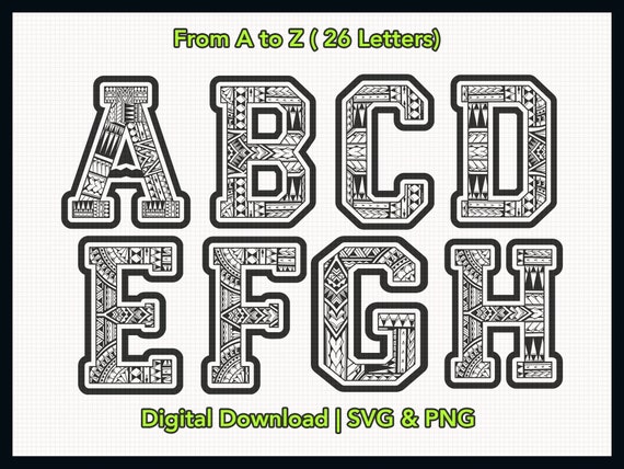 Tribal Lettering Font