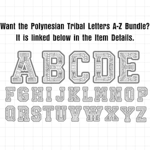 Polynesian Tribal Letter "b" | Polynesian Tribal Alphabet | Polynesian ...