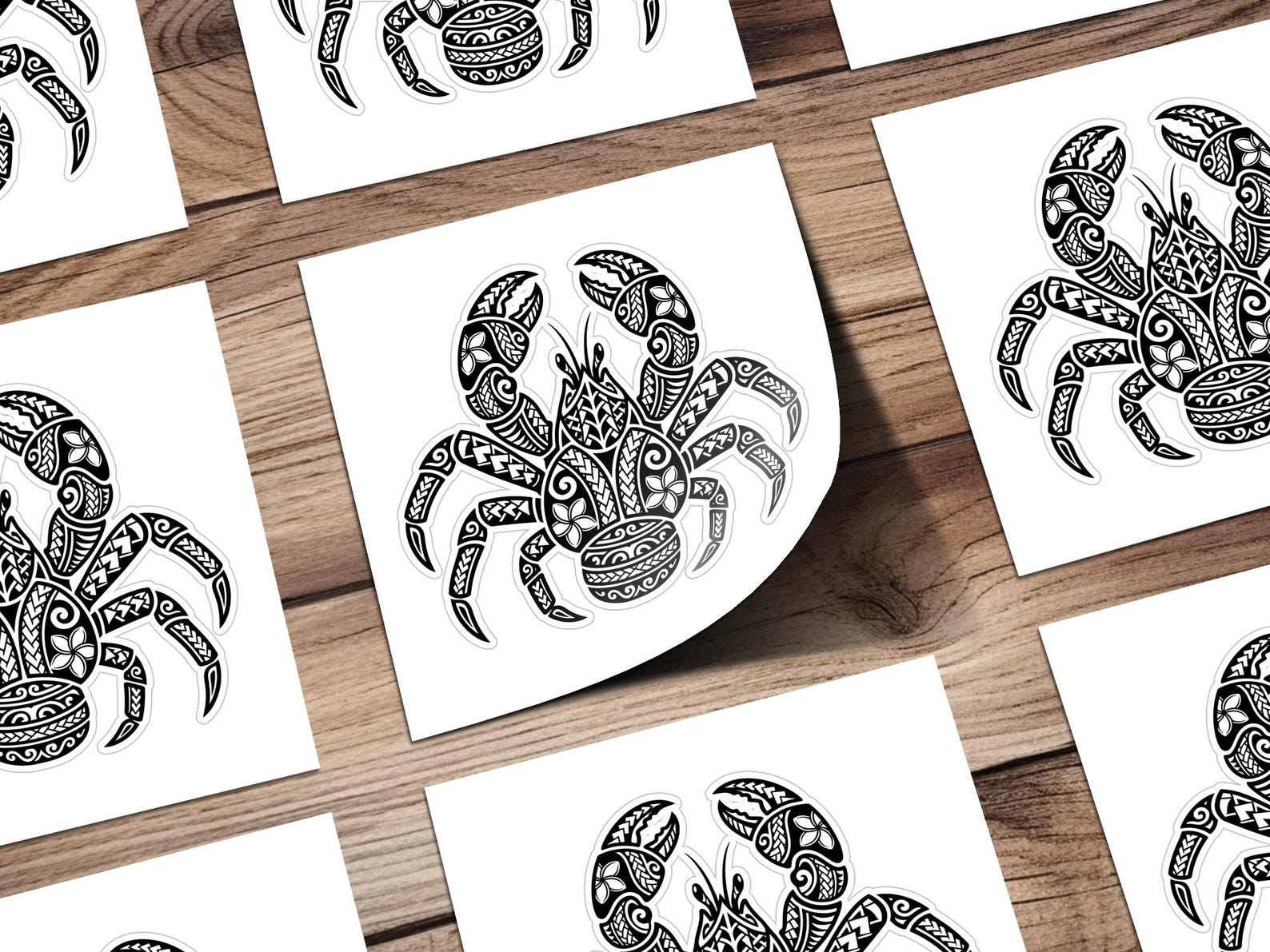 Tribal Coconut Crab SVG, PNG, Polynesian Tattoo, Samoan Design, Digital ...