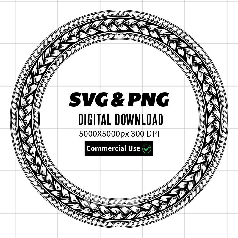 Polynesian Tribal SVG and PNG Graphic | Samoan Tribal Design - Etsy